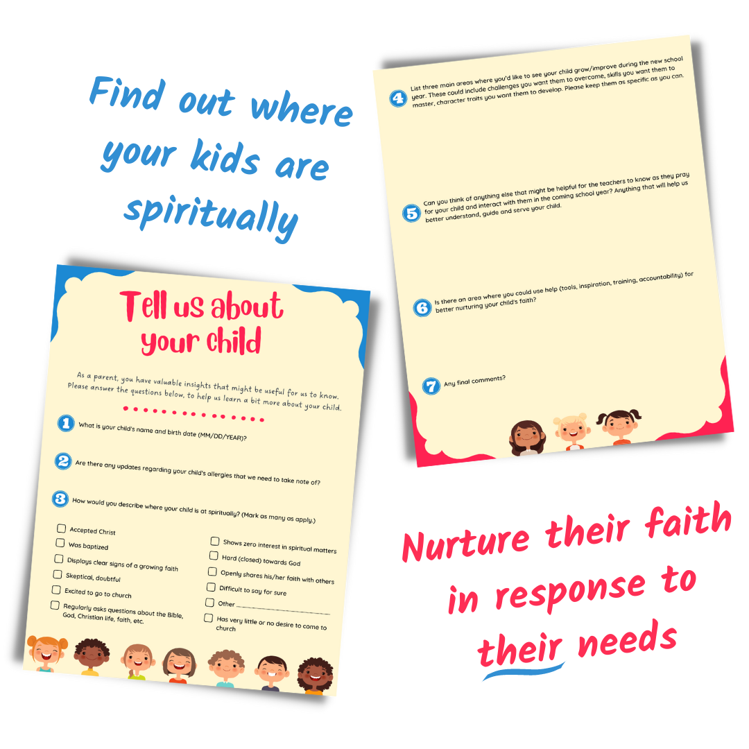 Spiritual Inventory Parent Survey – We Are KidMin